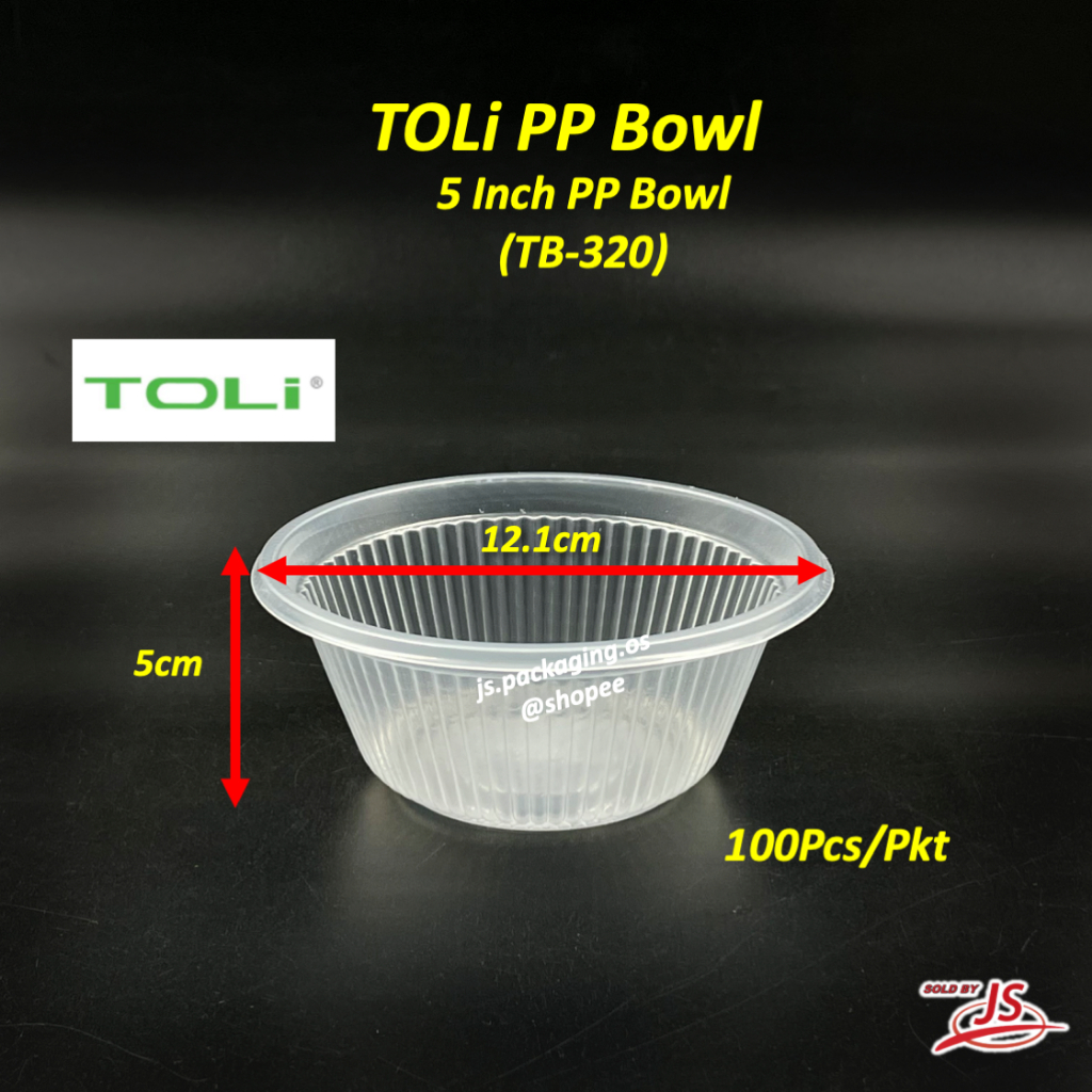 Bowl Disposable PP Plastic Bowl 4"/5"/6" [50/100pcs±] Mangkuk Plastik ...