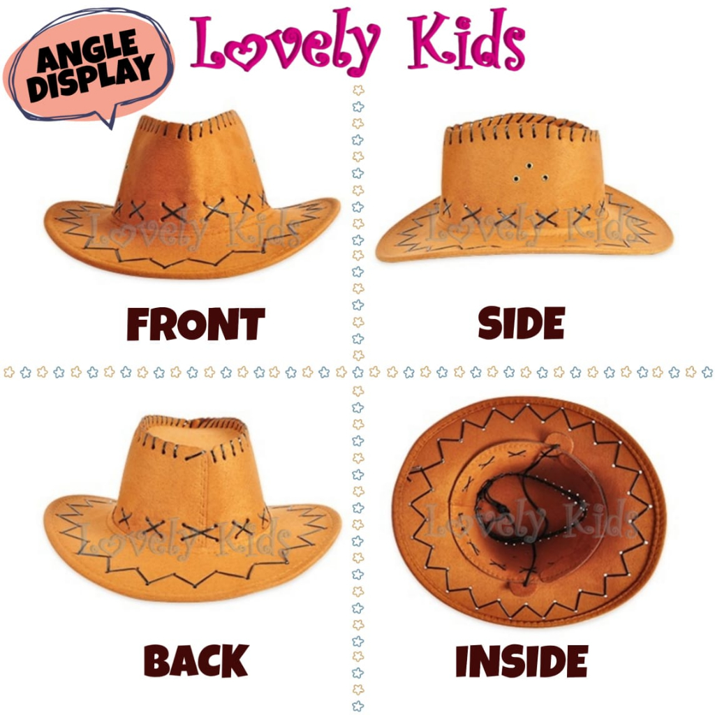 [READY STOCK] Kids Costume Adult Cowboy Hat (Topi Koboi) Wild West ...