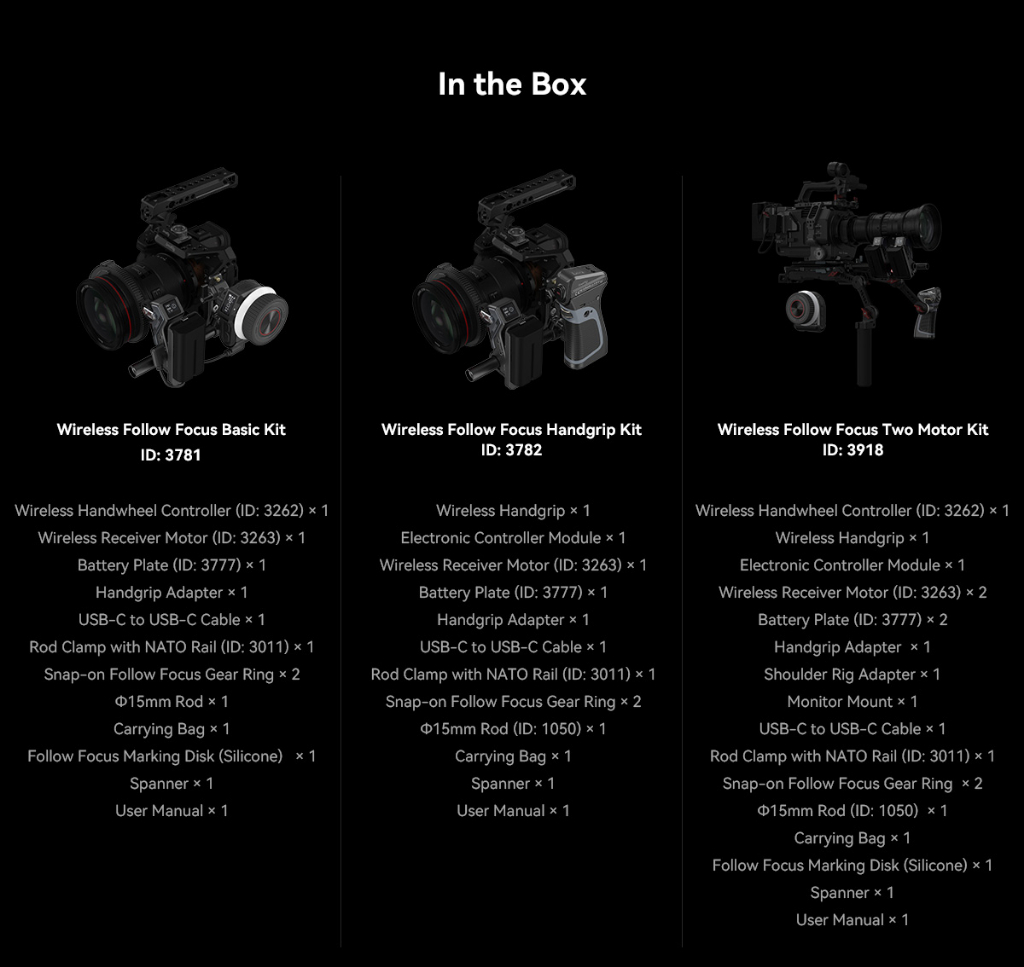 SmallRig MagicFIZ Wireless Follow Focus Basic Kit with Handwheel ...