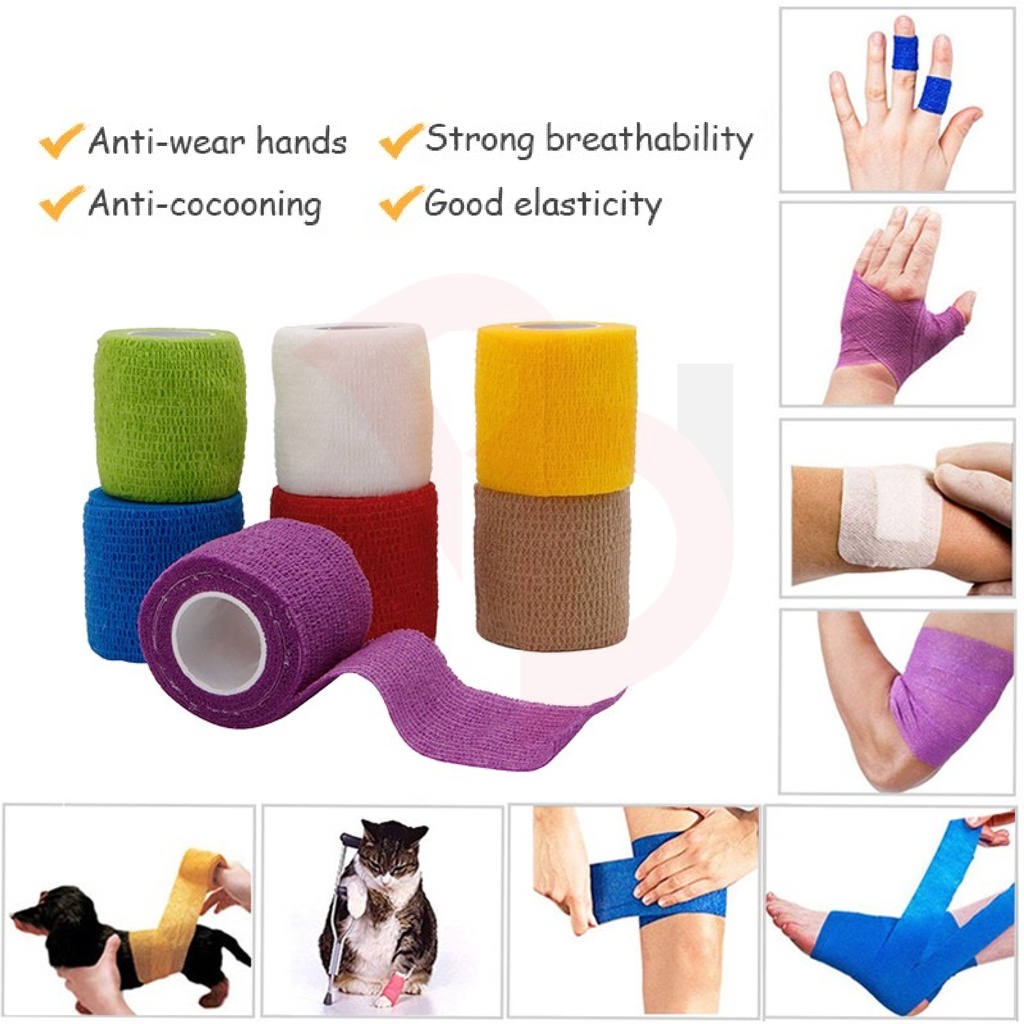 Kinesiology Sport Elastic Tape Physio Strapping Self Adhesive Elastic Bandage First Aid Tape ...