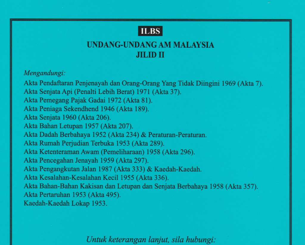 UNDANG-UNDANG AM MALAYSIA JILID 2 | Shopee Malaysia