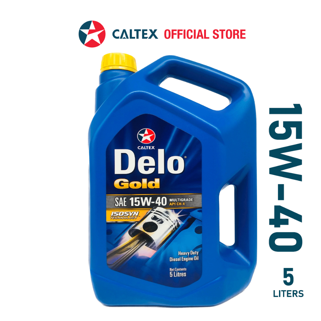 Caltex Delo Gold Multigrade SAE 15W-40 (5 Liters) Heavy Duty Diesel Engine Oil | Shopee Malaysia