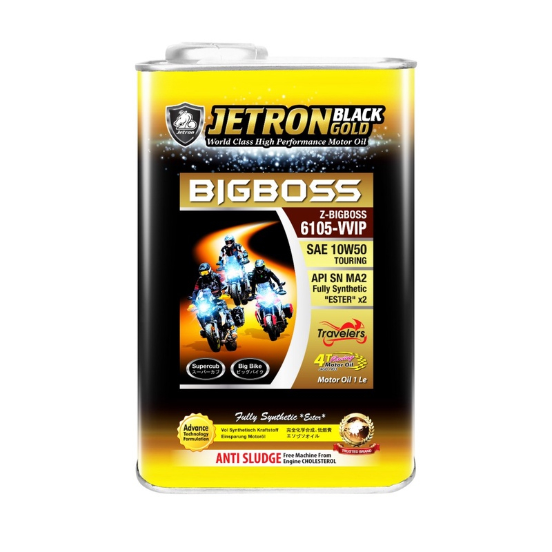 Jetron Bigboss 6105 10W50VVIP Fully Synthetic *Ester x 2* motorcycle ...