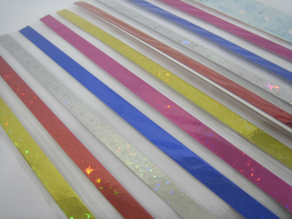 60pcs Origami Lucky Star Paper Strips Starry Starry Night Pearl 60A ...