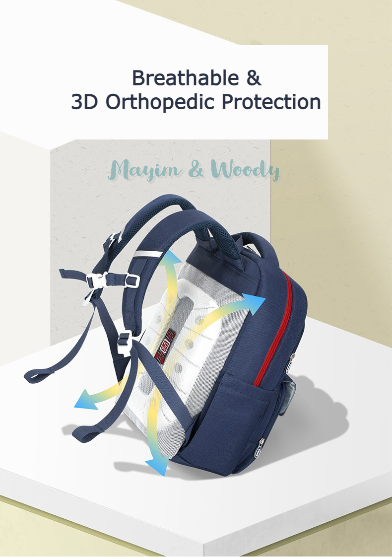 Original Hong Kong Branded Yome School Bag Standard 3-5 Orthopedic ...