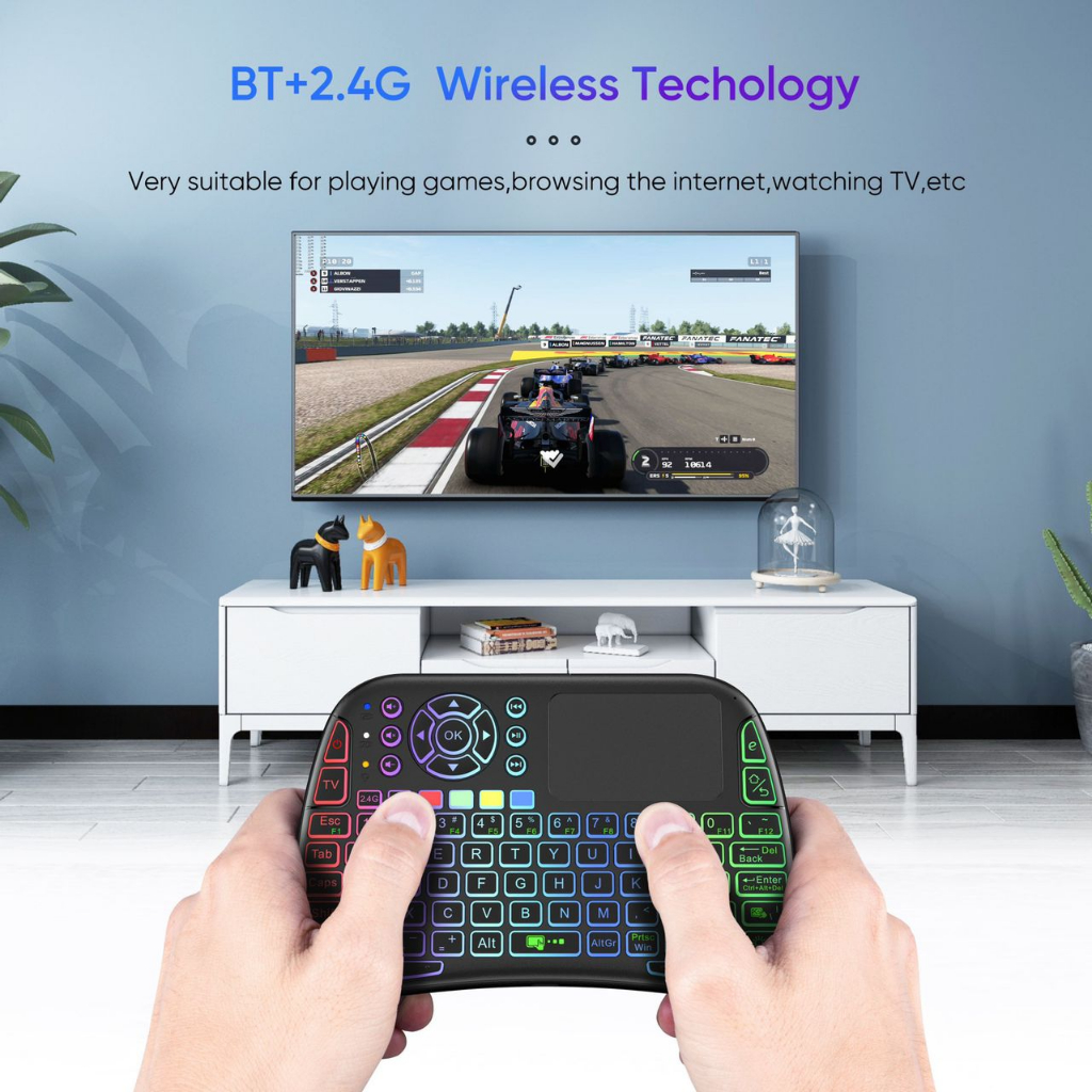 Keyboard i8/M9 Mini Keyboard Mouse 2.4Ghz Wireless Touchpad Keyboard ...
