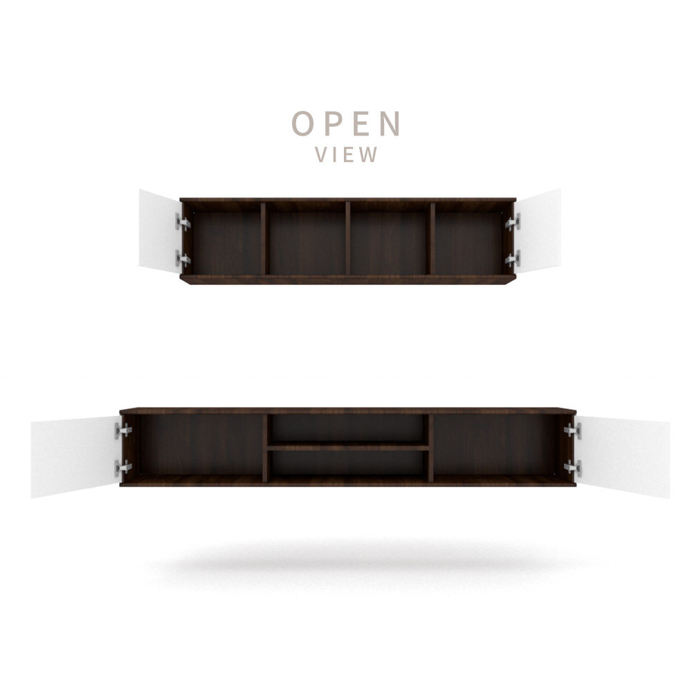 KitchenZ Wall Cabinet TV Cabinet Upper + Lower Tv Console Rak Tv ...