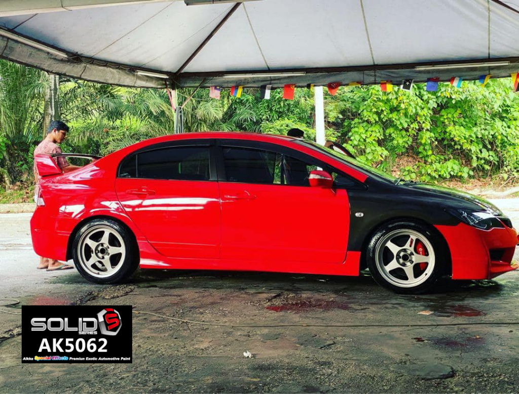 2K Paint 【 AIKKA AK5062 Hi-Bright Red 】 SOLID SERIES Color Car Motor ...