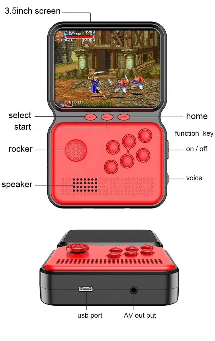 M3 900 in 1 game box Retro Classic Mini nostalgic console sup handheld ...