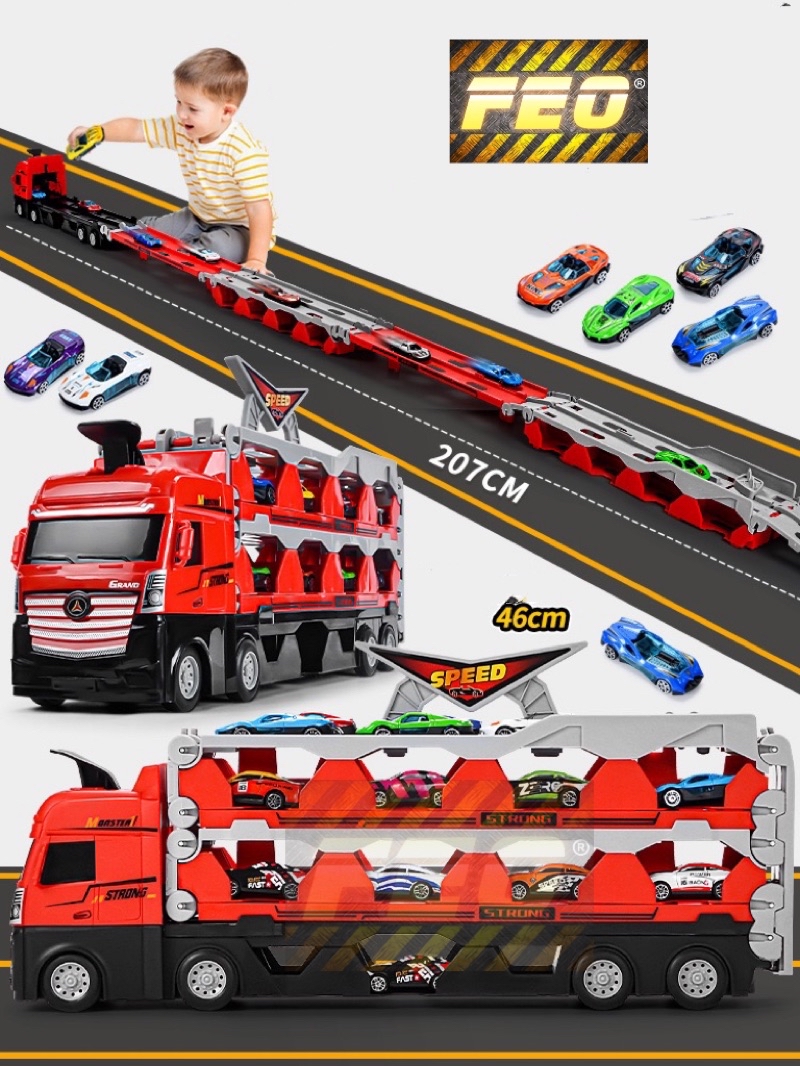 FEO Deform Ejection Big Storage Car Trailer Truck Toys For Kids Toy Car ...