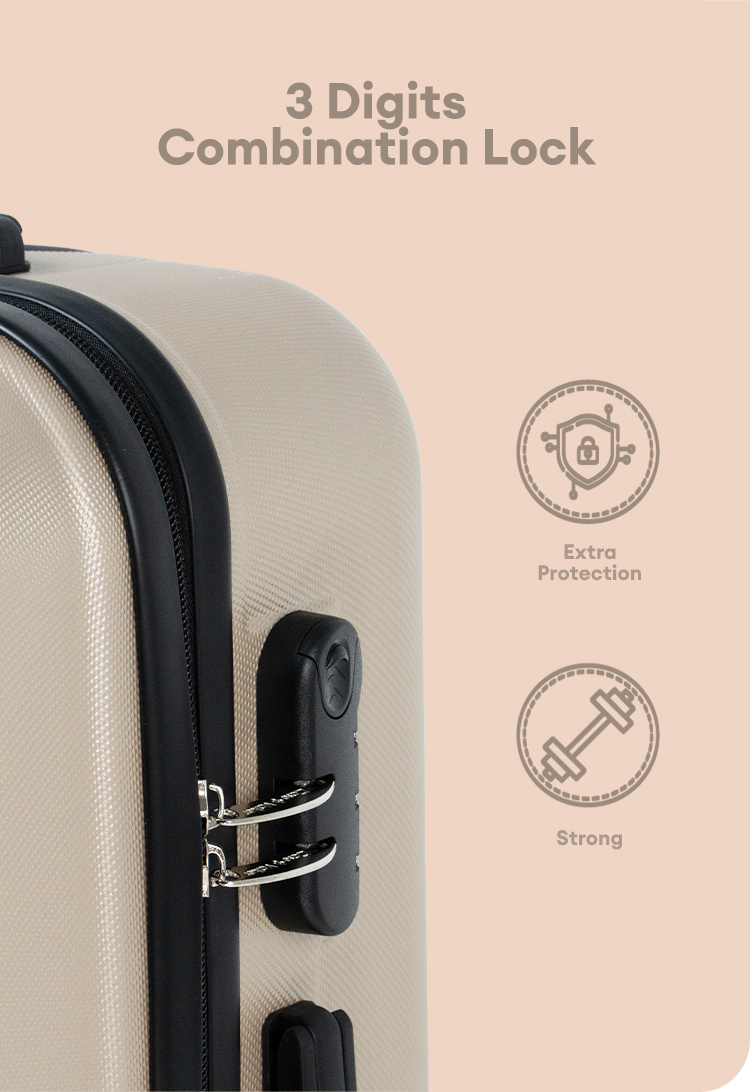 Case Valker Taro ABS 4 in 1 Luggage Bag Set (28" + 24" + 20" + 12") Beg ...