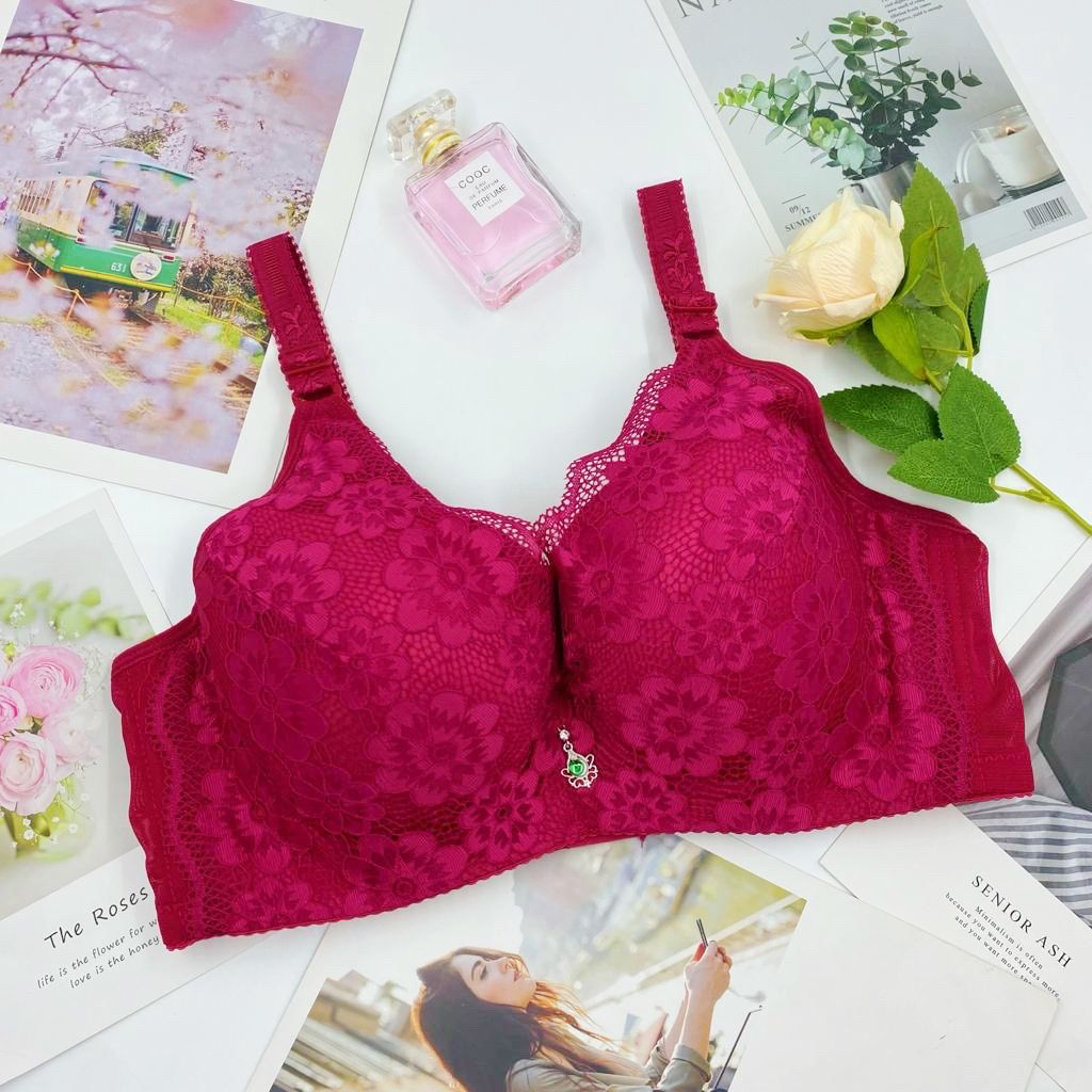 Bra Underwire Plus Size CD Cup Lace Bra Women Bra Full Cup Thin Sponge ...
