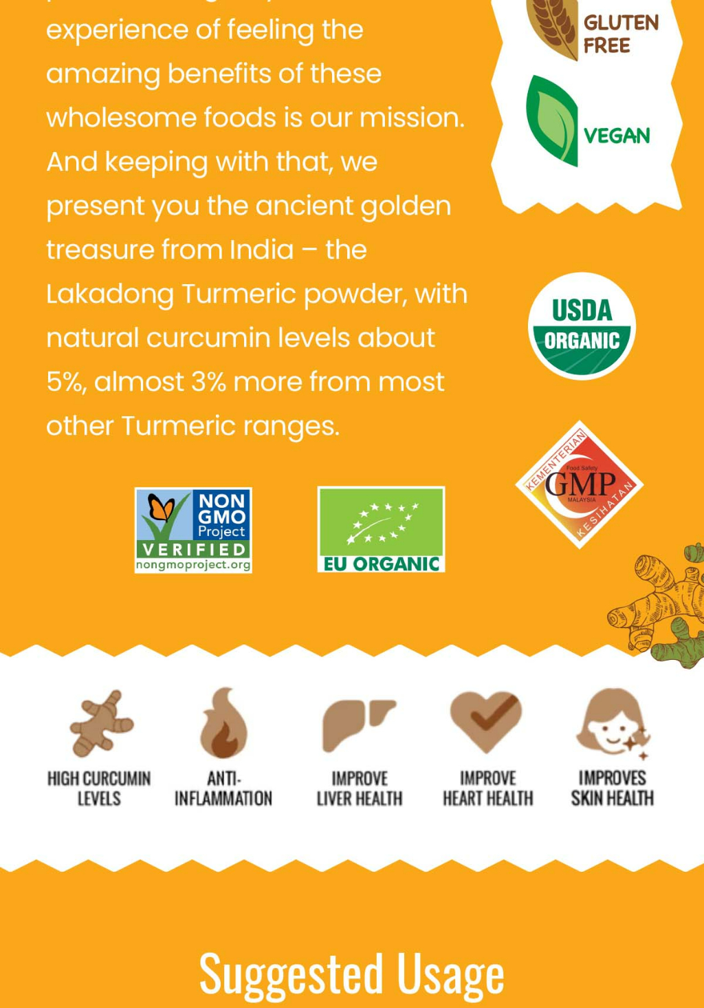 Organicule Turmeric Powder [100g] | 6% Curcumin | Anti-Inflammatory ...