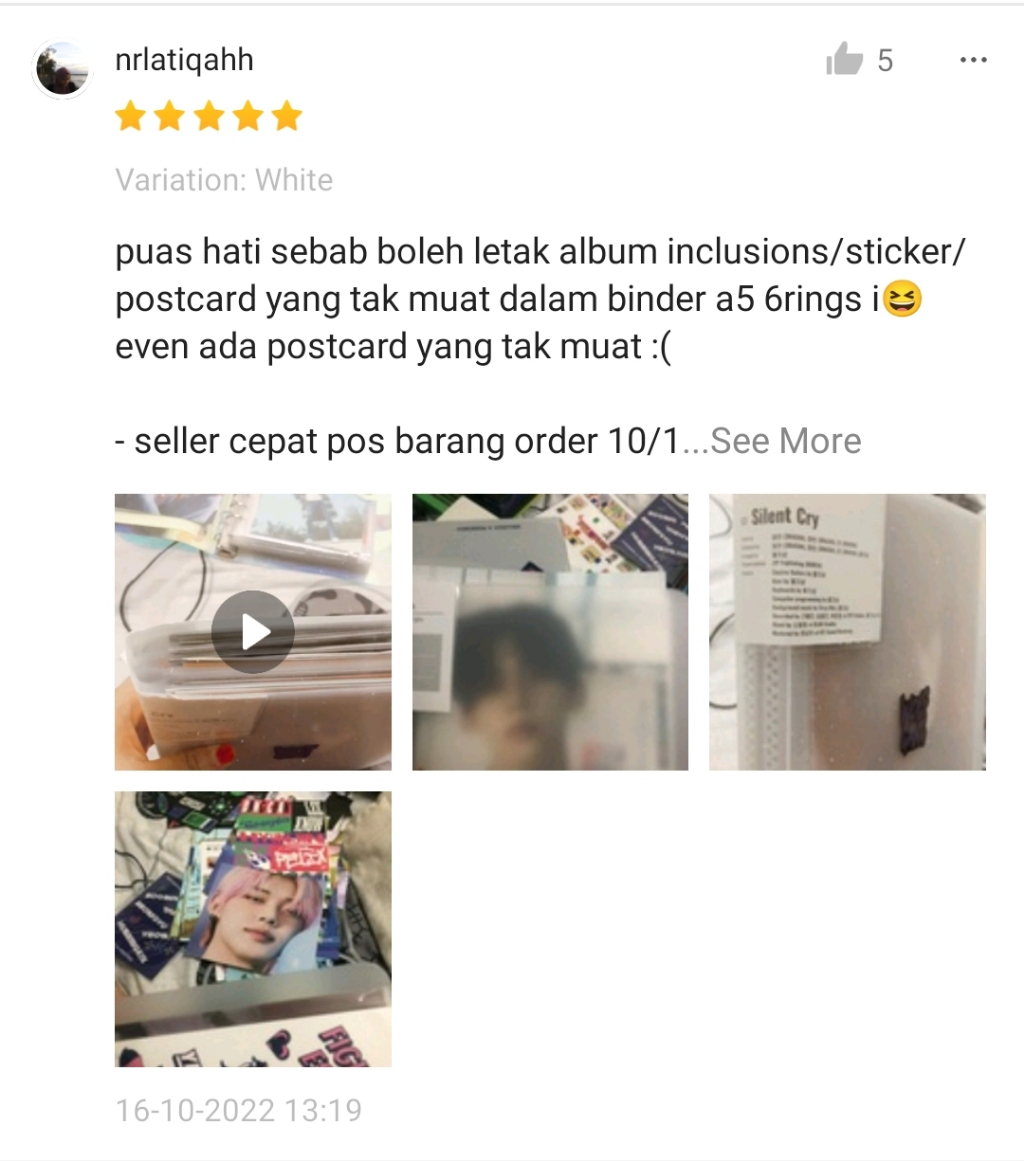 A5 Clear Book 40 Pocket / Clear Book / Clear Holder / Display Book ...