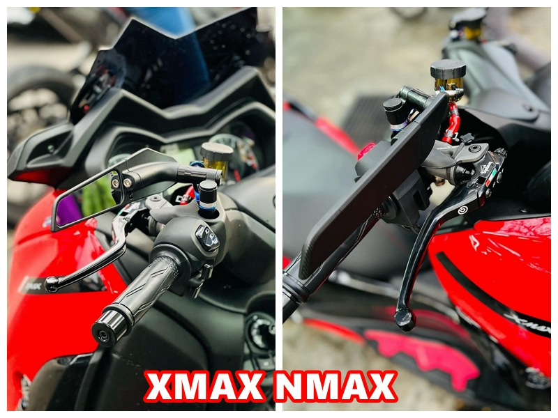 Side Mirror Winglet XMAX NMAX NVX Y15ZR LC135 Modified Motorcycle ...