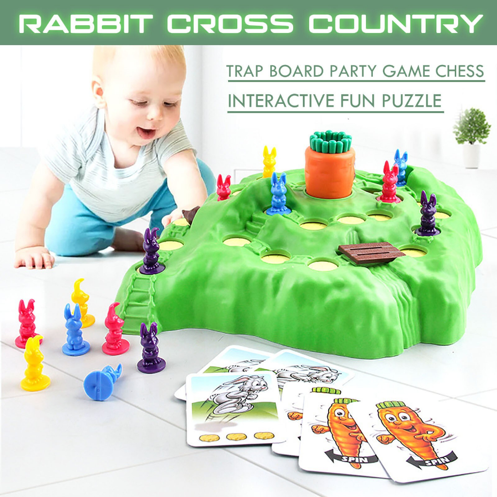 Rabbit trap carrot fantasy parent-child interactive party table game ...