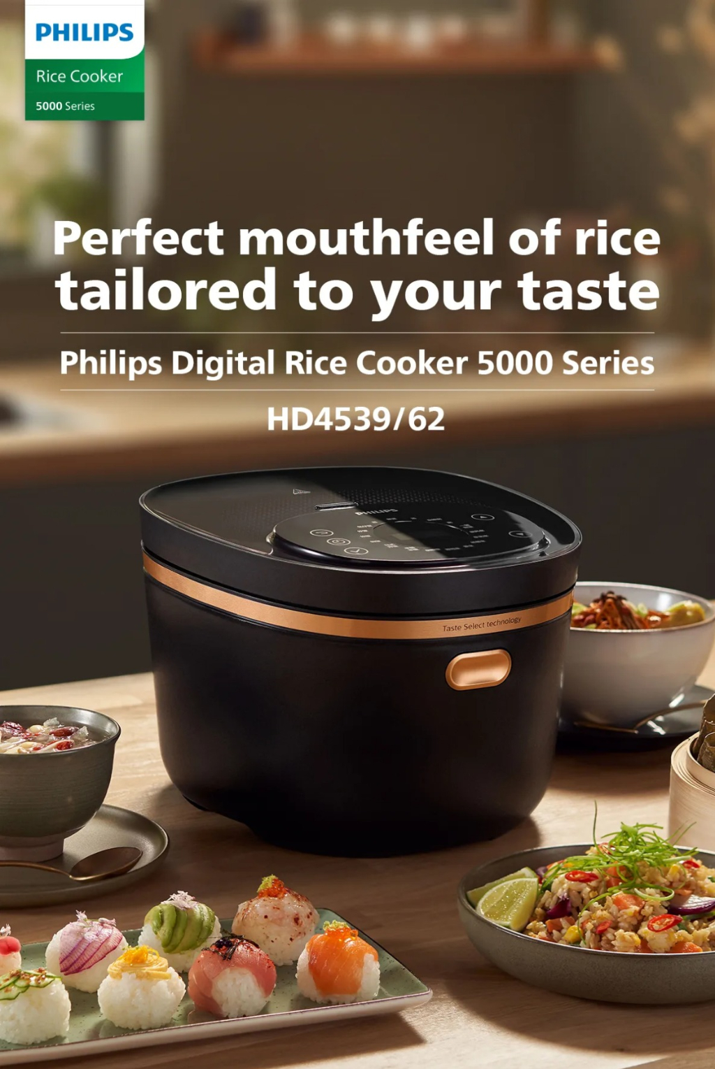 [ NEW ] Philips Digital Rice Cooker 5000 Series HD4539/62 - 3D IH / 8 ...