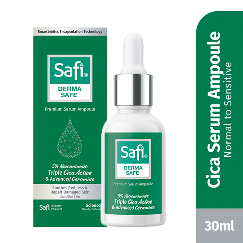 Safi Dermasafe Premium Serum Ampoule 30ml 5% Niacinamide Triple CICA ...