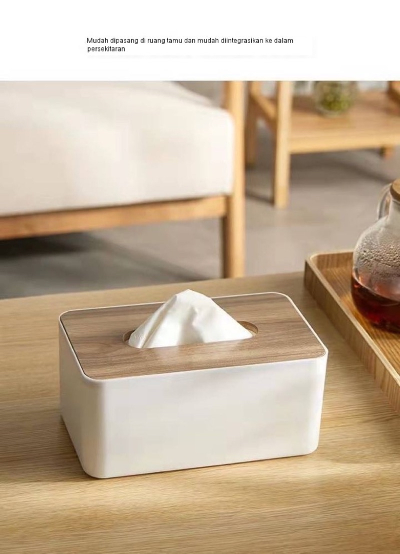 Mine Home Wooden Tissue Holder Box Storage Tissue box Bekas Tisu kotak ...