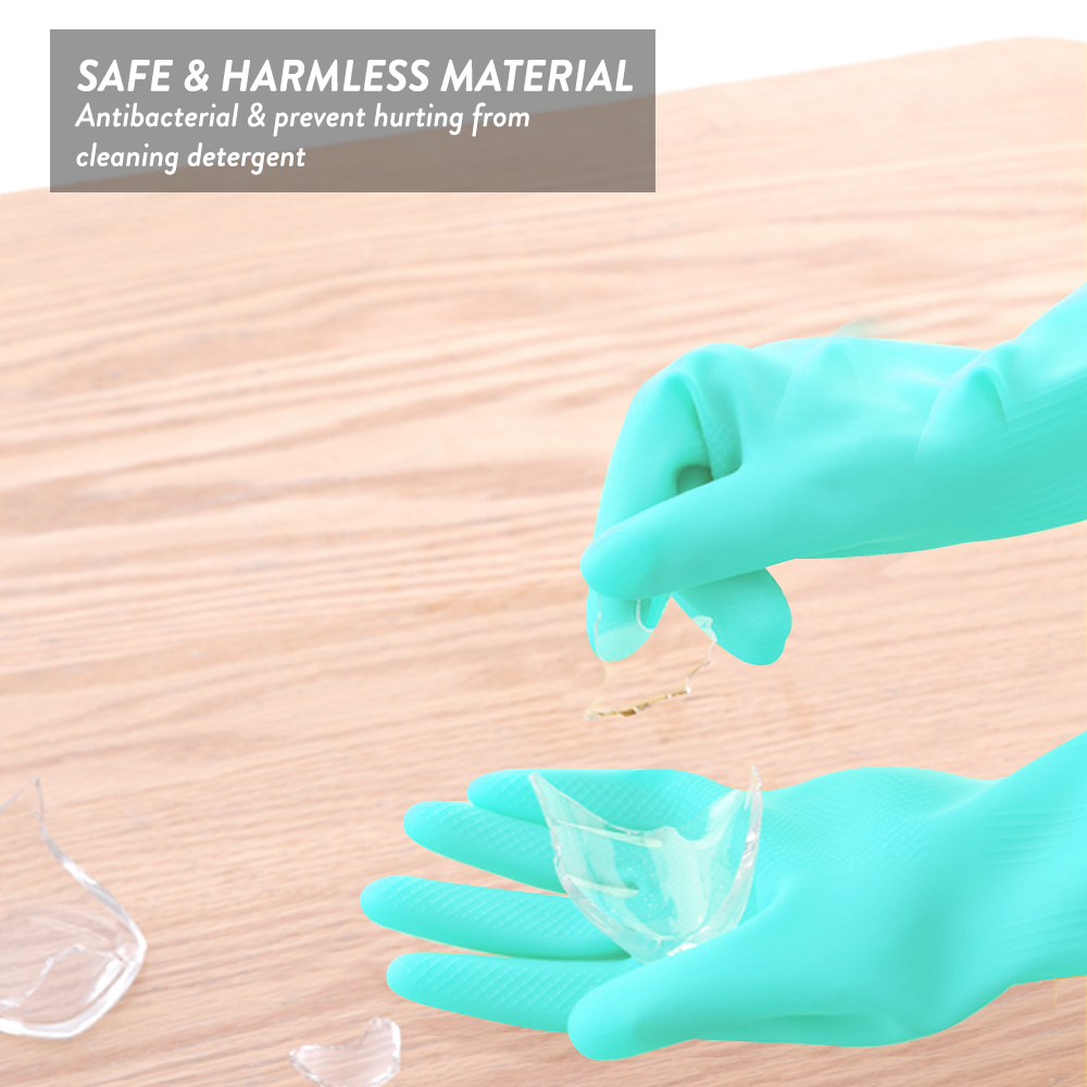 Elianware x Soclear Chemical Resistant Nitrile Glove Long Cuff Getah ...