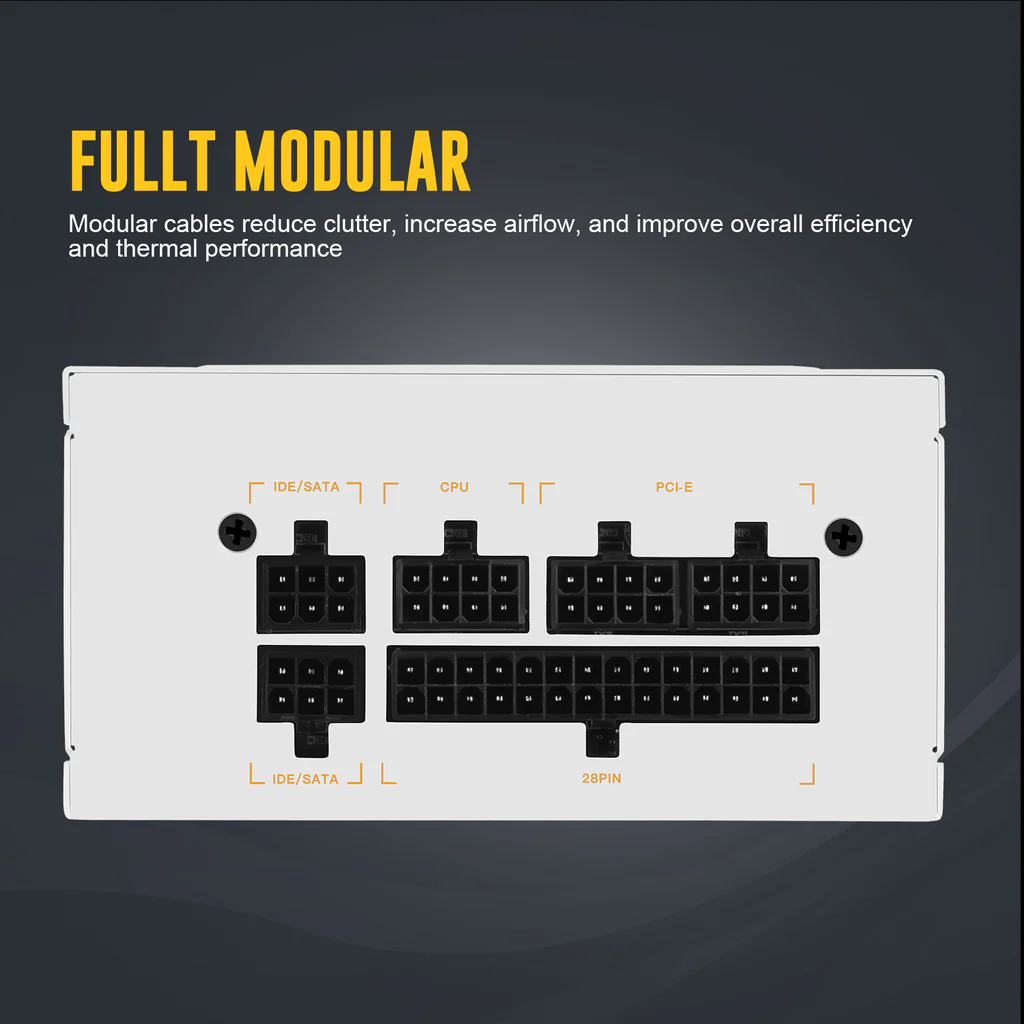 SEGOTEP 750W (750W) SFX 80 PLUS GOLD FULL MODULAR POWER SUPPLY (WHITE ...