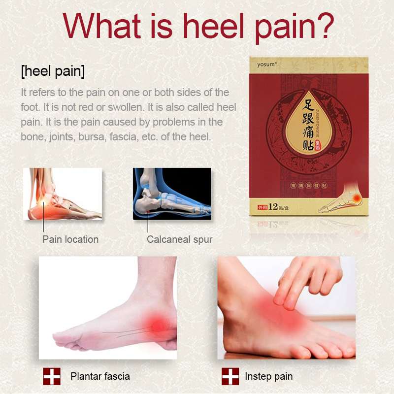 Patches Heel Foot Pain Sakit tumit kaki Knee Heel Herbal Treatment Spur ...
