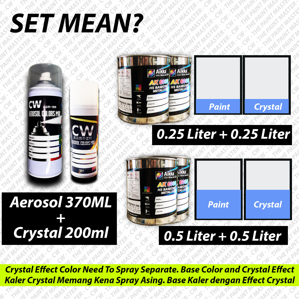 [ PROTON EXORA ] Touch Up Paint All Colors 🚗 Aikka CW Spray 370ml Exora ...