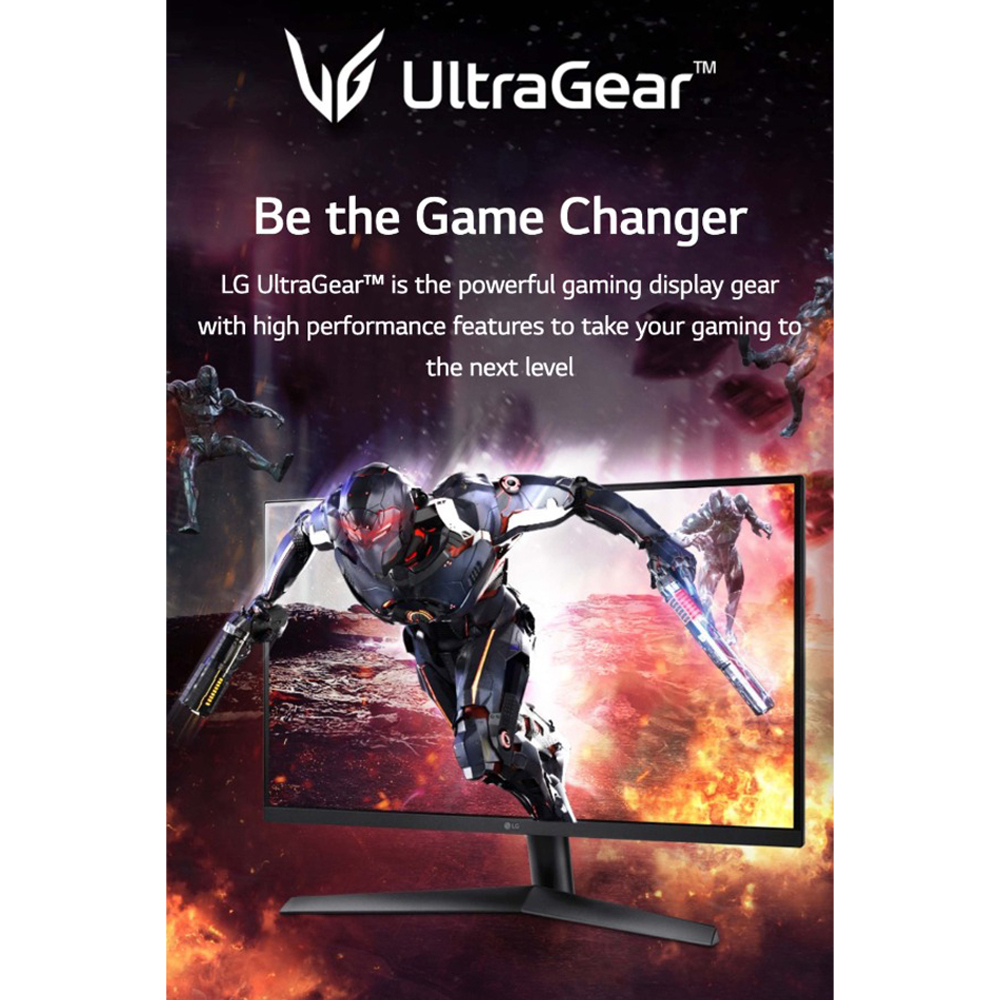 LG-27GN60R 27” UltraGear™ Full HD IPS 1ms (GtG) Gaming Monitor with ...