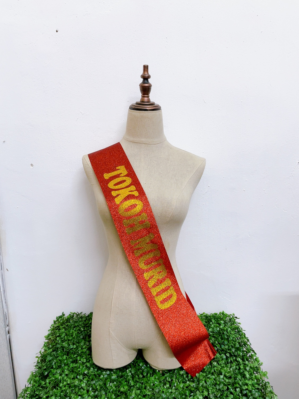 Kain Selempang Glitter Custom Shine Sash Custom Selempang 8 Colour ...