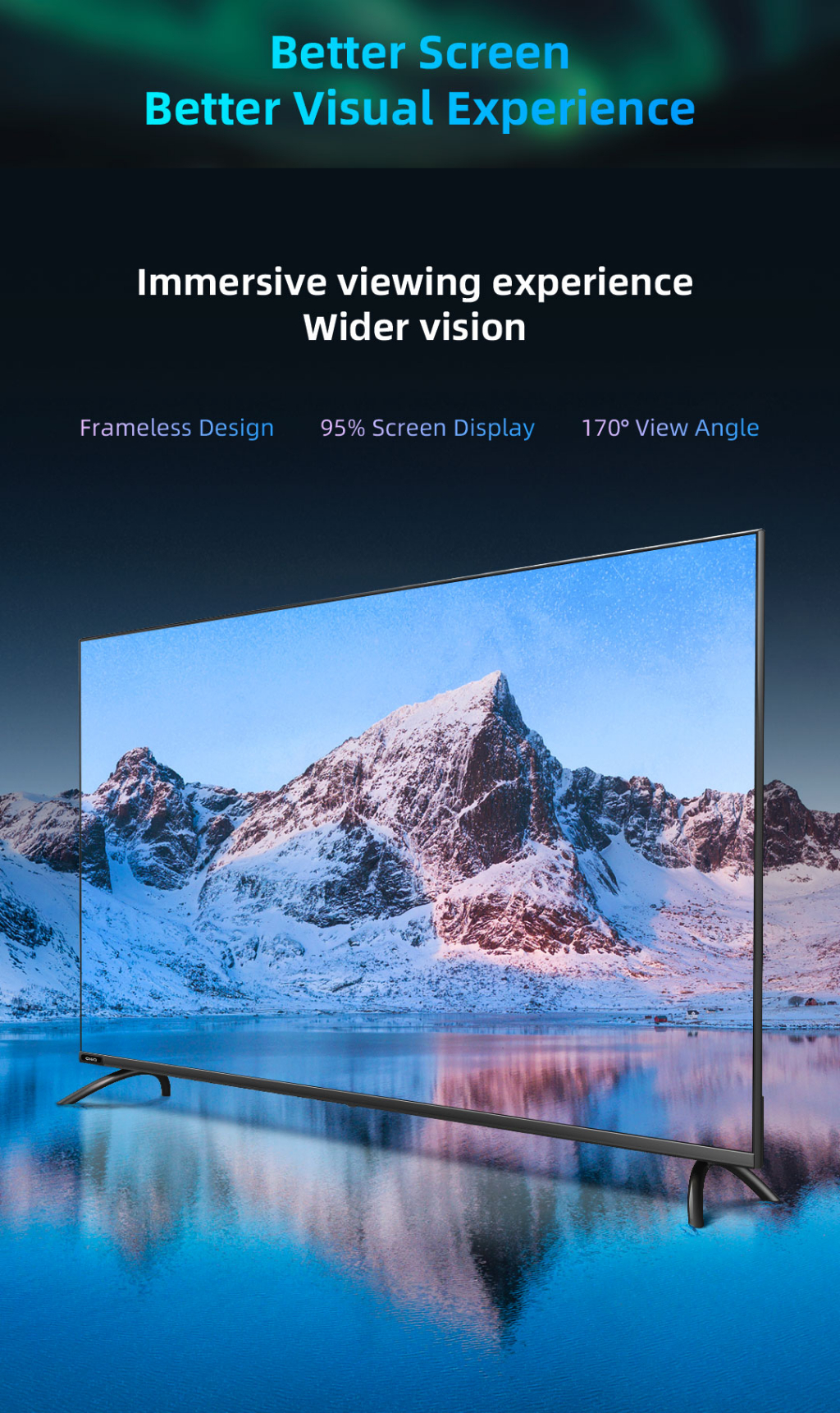 CHiQ TV 4K UHD 65" Full Screen LED Smart TV/Android TV 11/HDR10/Dolby ...