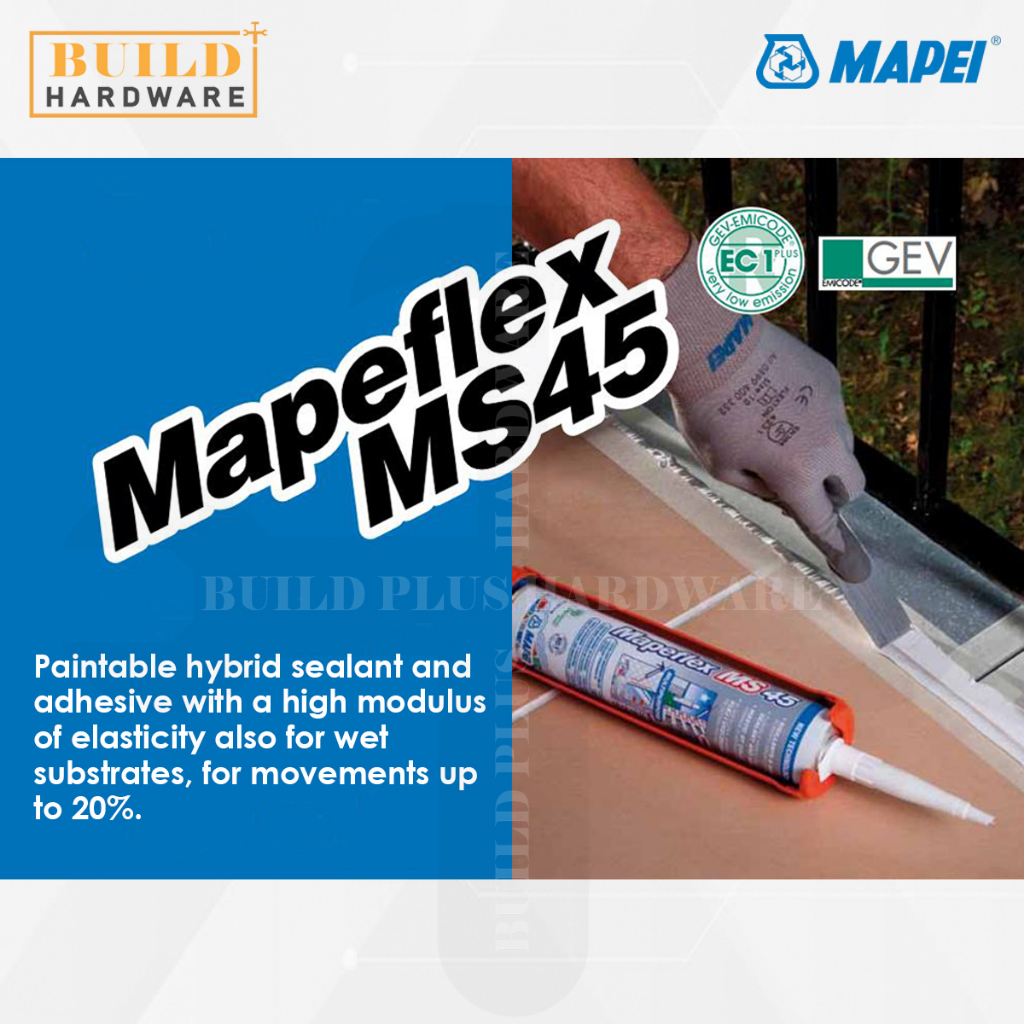 MAPEI Mapeflex MS45 MS Crystal 300ml Grey Clear White Multi Purpose ...