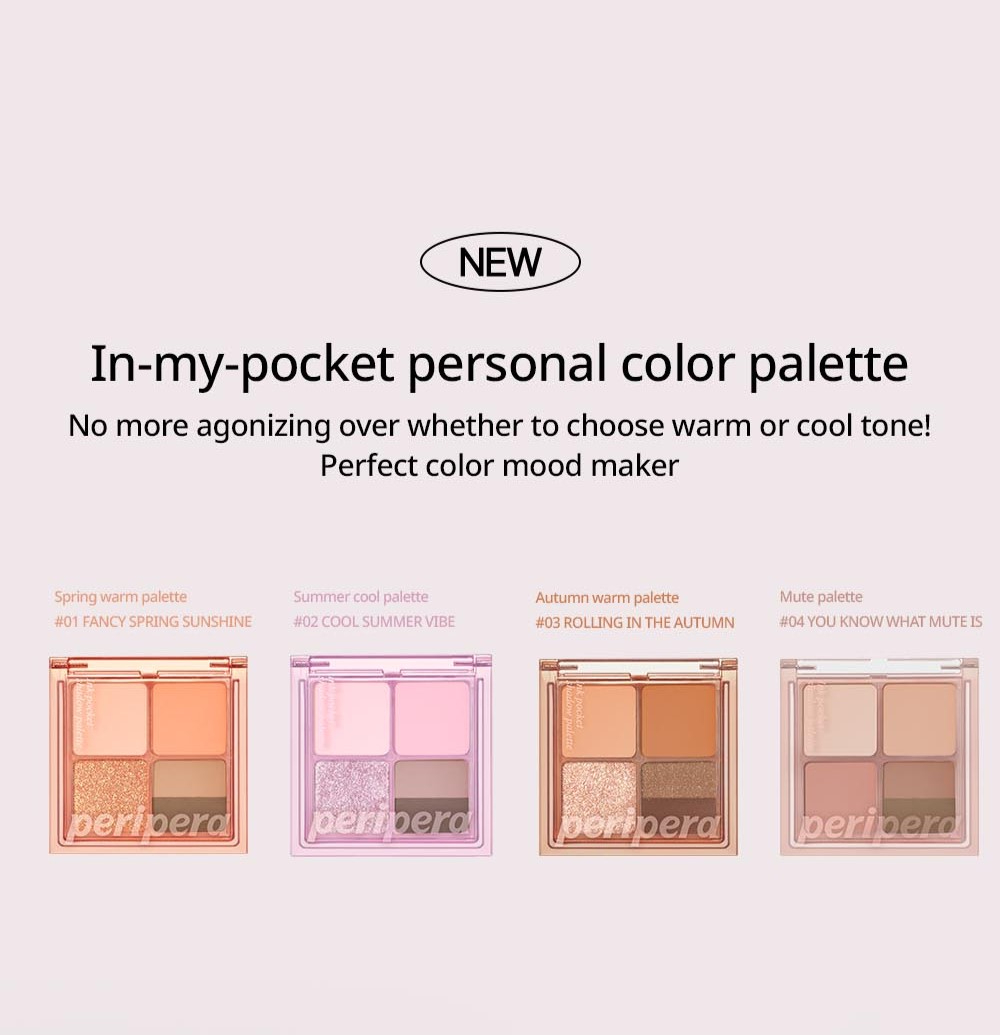 PERIPERA Ink Pocket Shadow Palette (23AD) - 6 Colors to Choose | Shopee ...