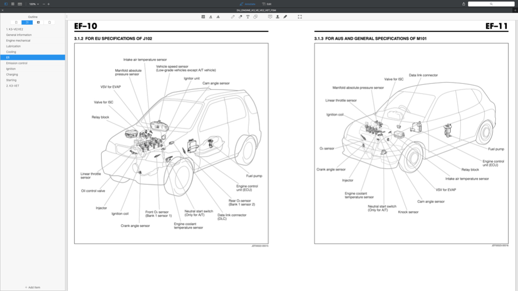 DAIHATSU ENGINE K3-VE/VE2/VET SERVICE MANUAL | Shopee Malaysia