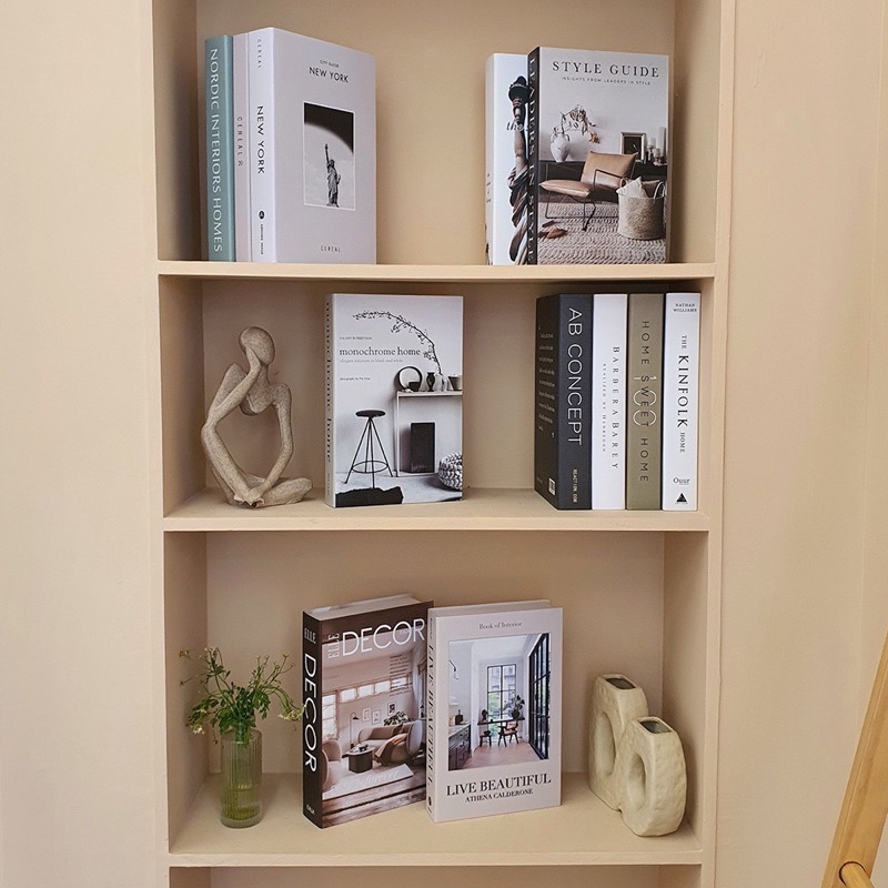 Designer Display Books Fake Faux Simulation Decorative Book Props Buku ...