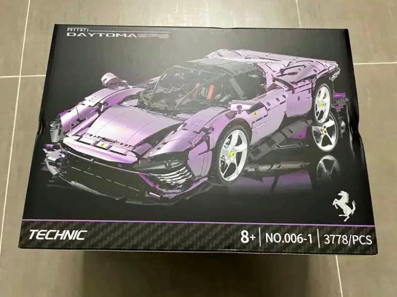 TECHNIQUE: DAYTONA SP3 PURPLE/YELLOW/RED 1:8 SCALE BUILDING BLOCKS ...