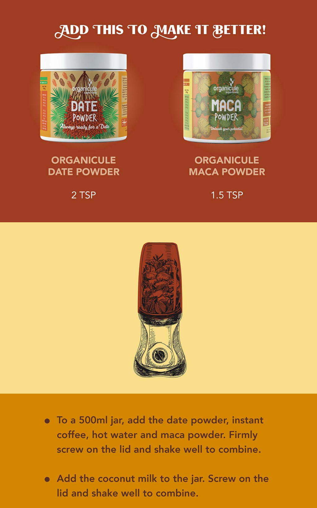 Organicule Date Sugar Powder [250g] Natural Sugar | Antioxidants ...
