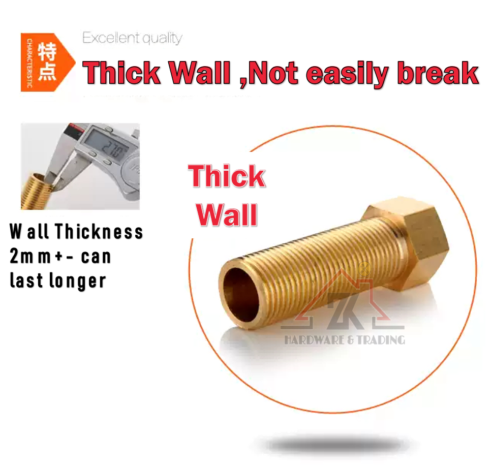 MF Brass Fitting Pillar Sink Tap Extension Connector Kitchen Faucet ...
