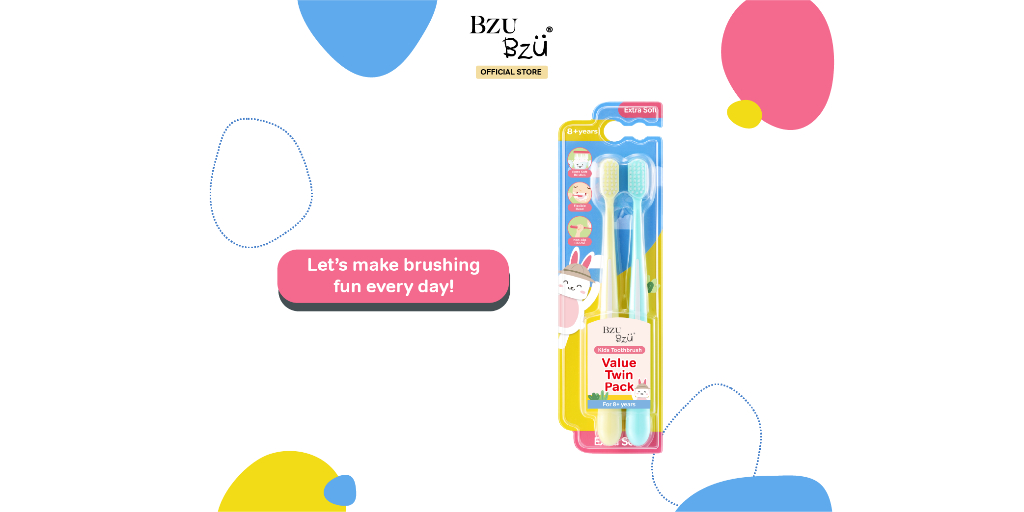 BZU BZU Kids Toothbrush For 8+ Years Value Twin Pack | Shopee Malaysia