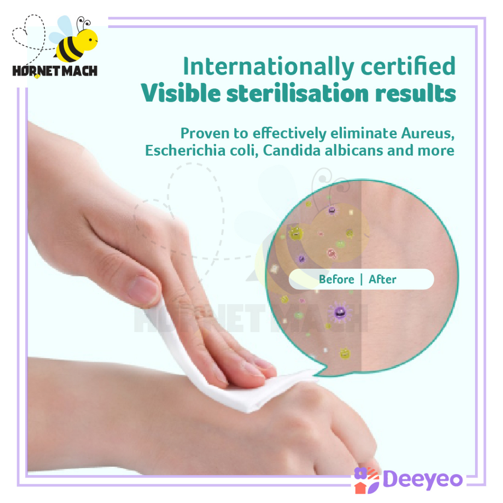 Alcean 75% Alcohol Classic Wipes 10pc (CLASSIC SERIES) / Deeyeo 75% ...