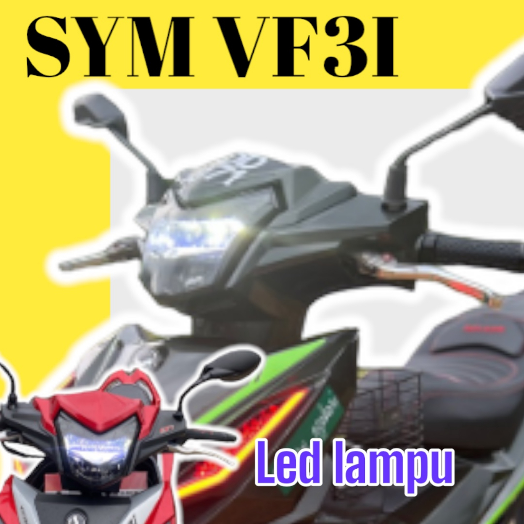 LAMPU GABAN SYM VF3 185 / VF3I 185CC LED LAMPU DEPAN SMOKE HEADLAMP ...