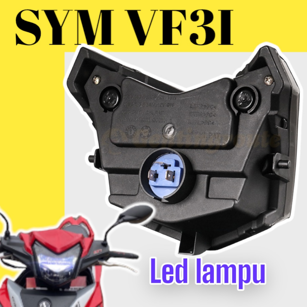 LAMPU GABAN SYM VF3 185 / VF3I 185CC LED LAMPU DEPAN SMOKE HEADLAMP ...