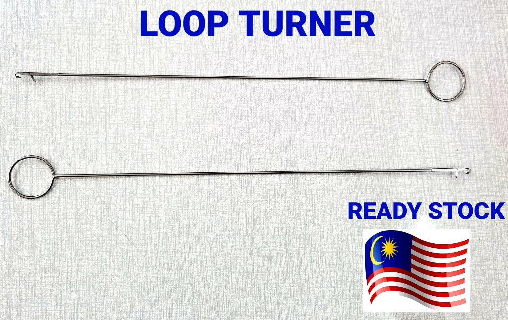 Loop Turner/ Sewing Hook/ Alat Pemusing Jahitan/ Metal Loop Turner Hook ...