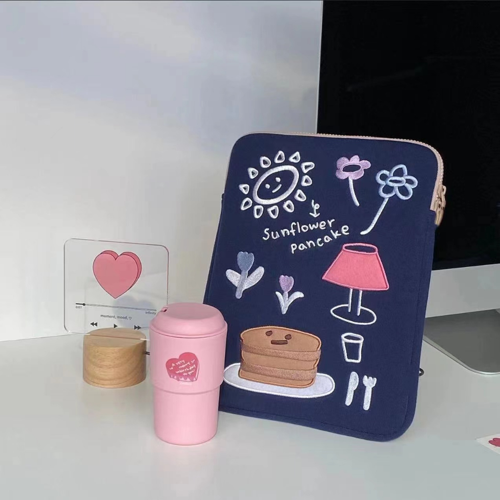Laptop Bag Korean Embroidered Cute Bear Shockproof 10/11/13/14/15.6inch ...