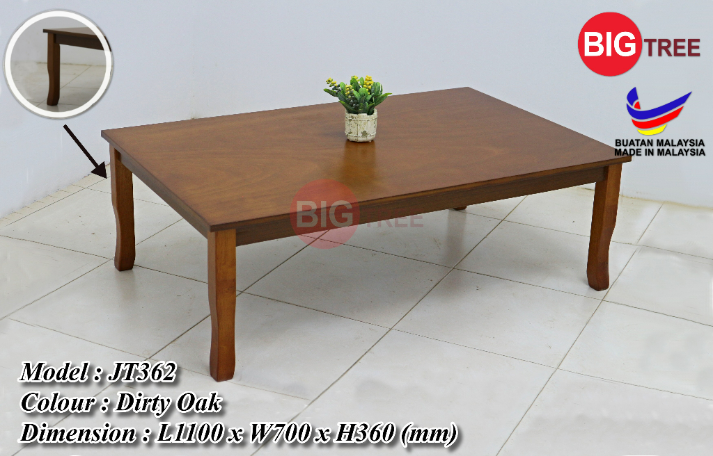 Big Tree Wooden Japanese Table / Meja Jepun / Meja Jepun Murah / Solid ...