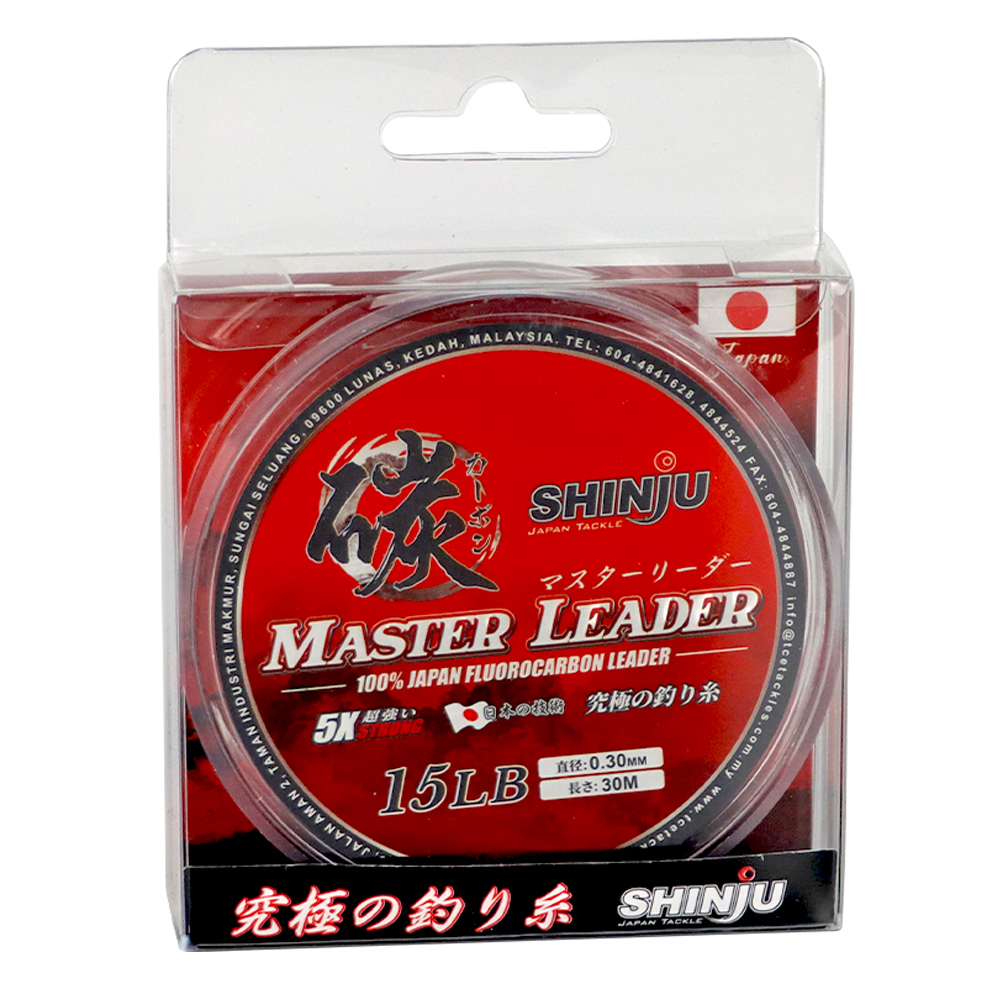 4LB-15LB Shinju Master Leader Penyambung Perambut Fishing Line Tali Leader Flurocarbon Tali ...