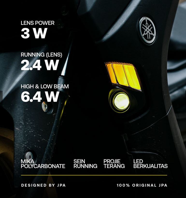 YAMAHA NMAX V2 2020 FRONT SIGNAL LED LIGHT Lampu Sen Depan Projector ...