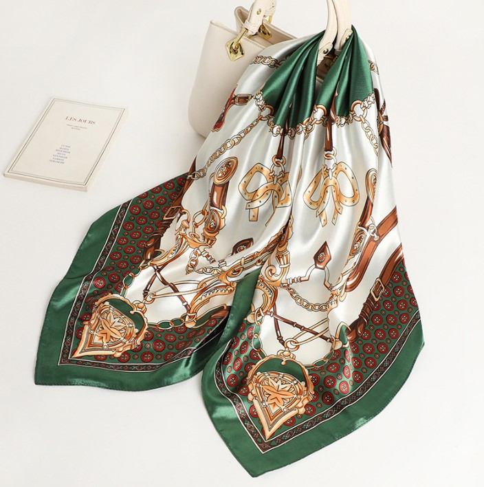 Tudung bawal satin immitate silk hijab corak leopard snake tudung ice ...