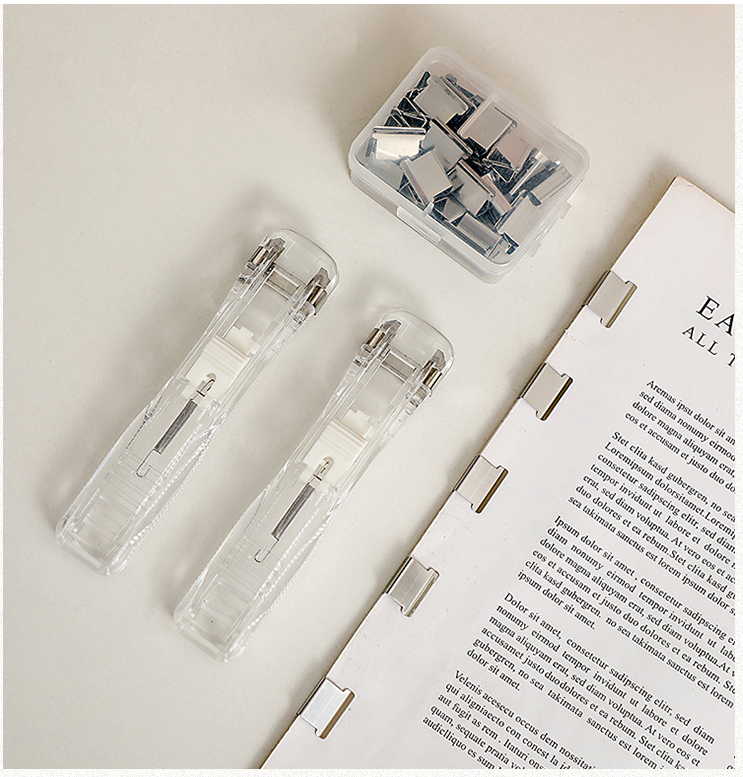 Push Clip Stapler Staple Remover Binder Push Clamp Tape Dispenser Paper ...