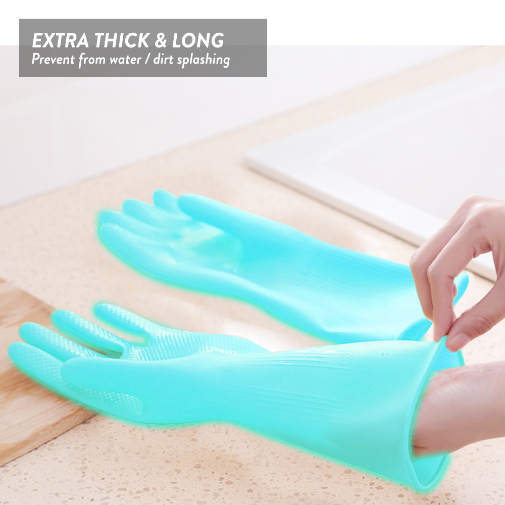 Elianware x Soclear Chemical Resistant Nitrile Glove Long Cuff Getah ...