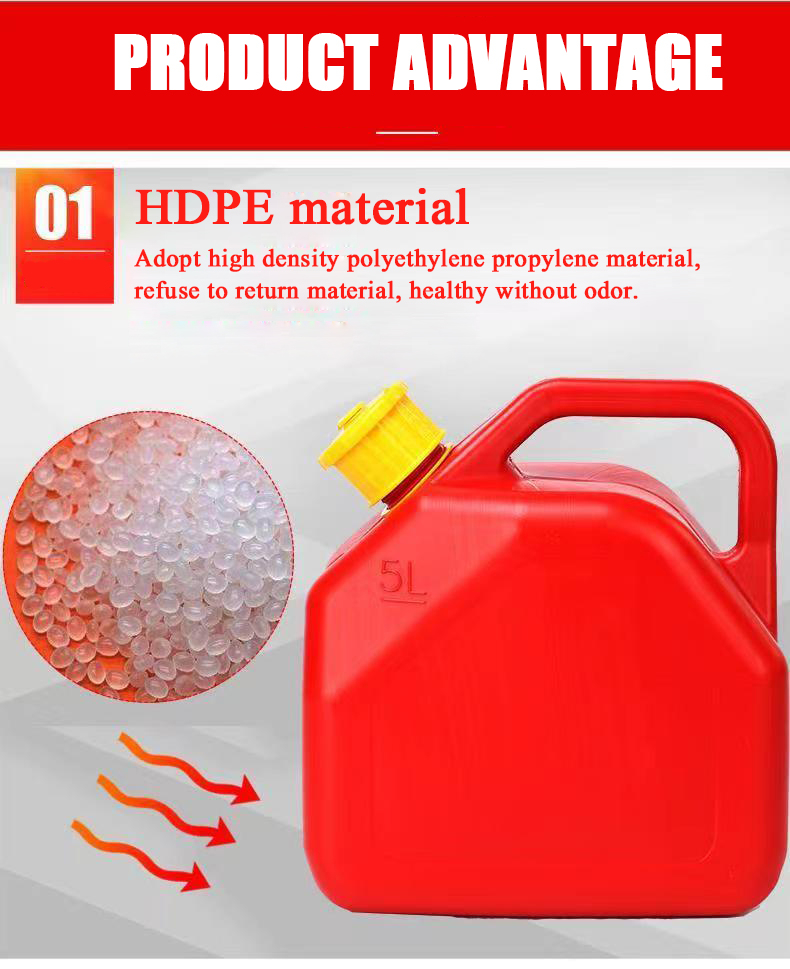 5L， 10L， 20L Gasoline Tank Jerry Can petrol HDPE reserve fuel tank Oil Tank MotorcycleTong ...